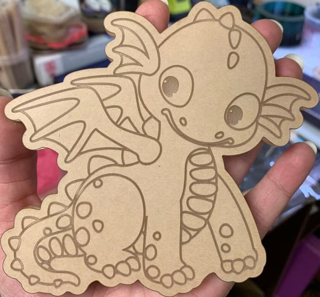 Cartoon Dragon Looking Back: Epoxy Resin Custom Silicone Mold - Etsy
