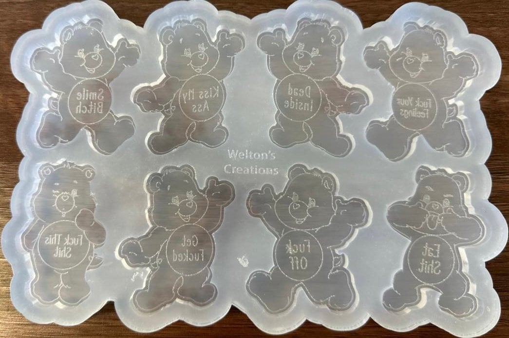 Swear Bear Pallet: Epoxy Resin Custom Silicone Mold - Etsy
