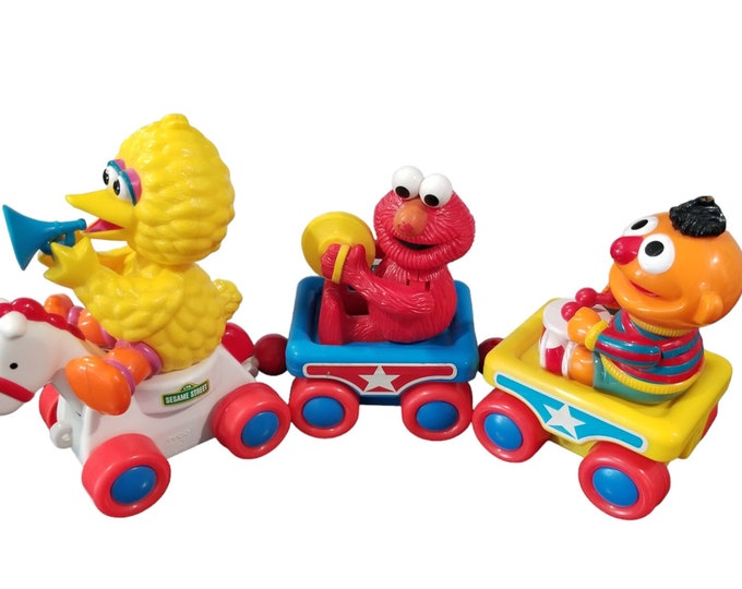 Vintage 1980's Sesame Street Train, Pull Toy - Etsy