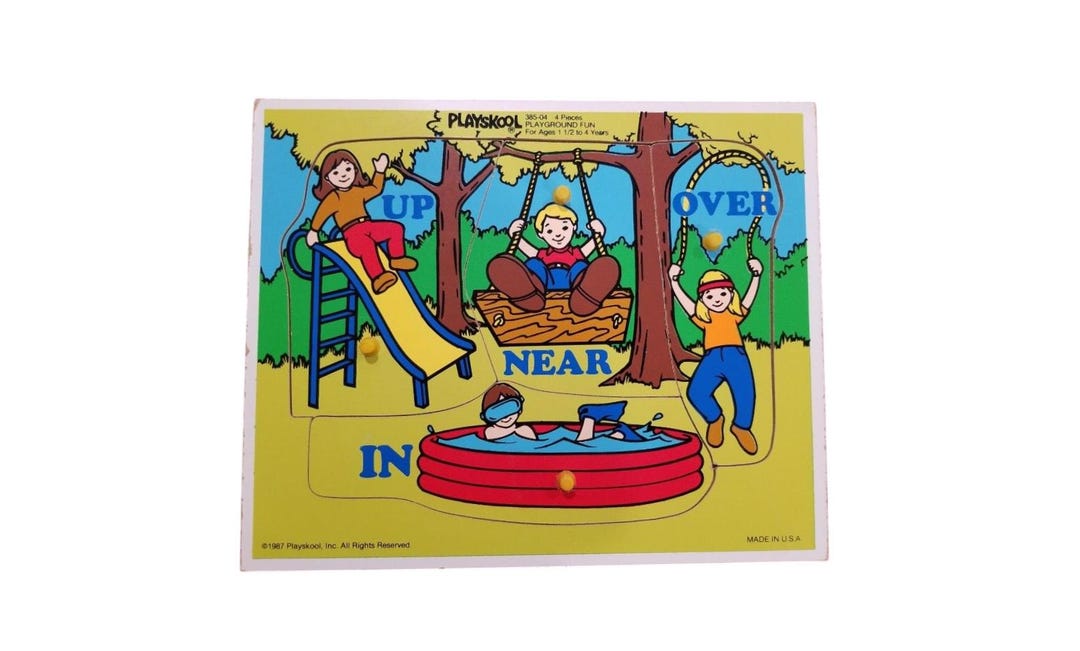Playskool: Playground Fun Wooden Puzzle - Etsy