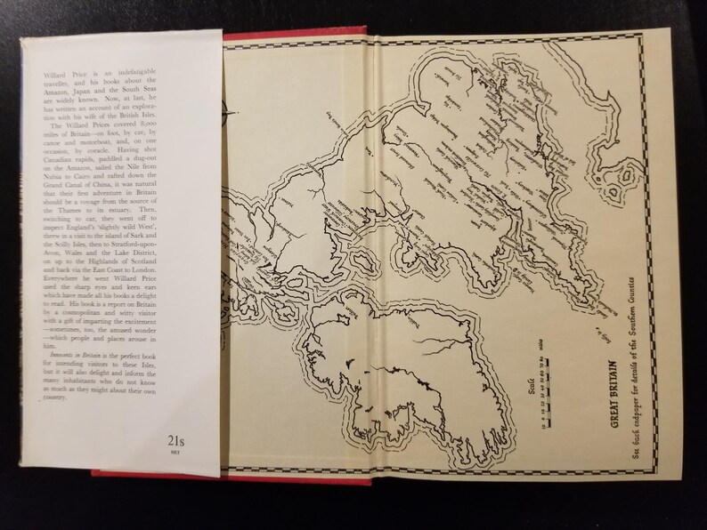 Vintage Book Innocents in Britain 1958 - Etsy