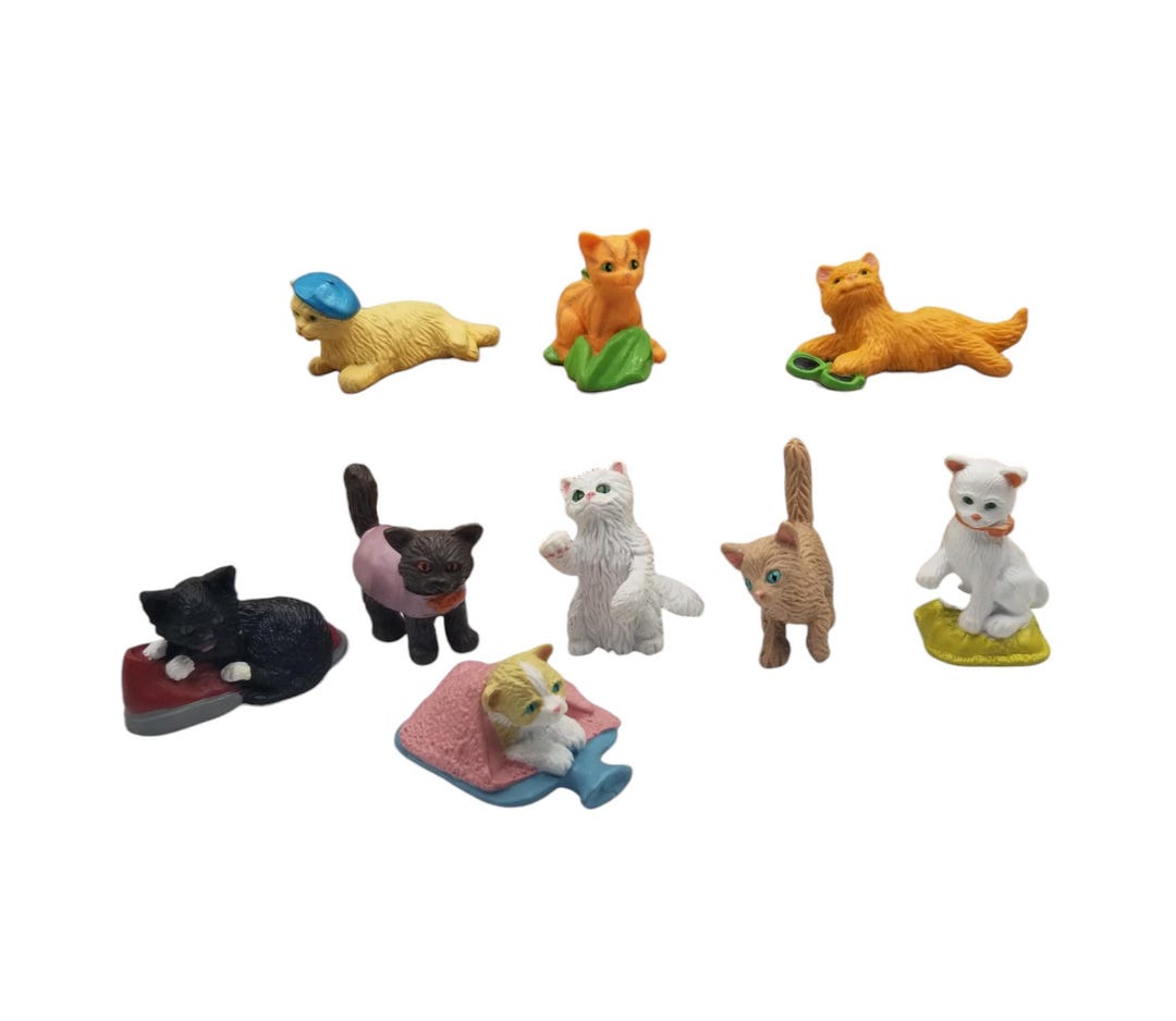 Vintage 1990's Assorted MEG Kitty Cat Animals - Etsy