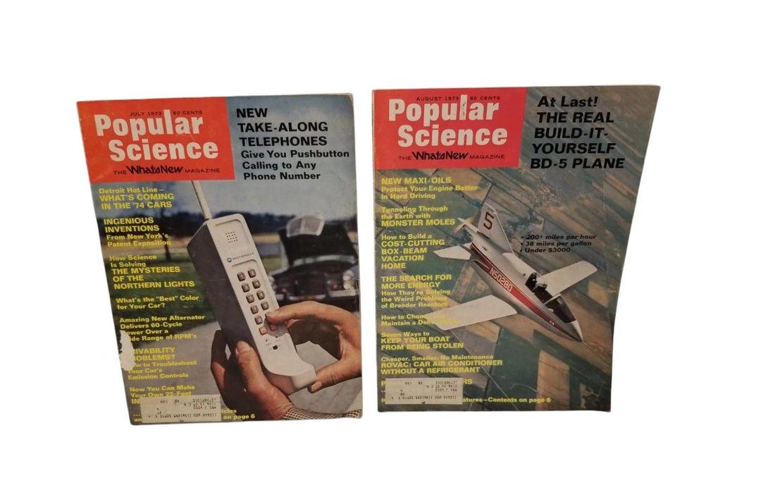 Vintage 1970's Popular Science Magazines - Etsy