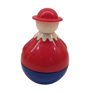 Vintage Roly Poly Chiming Clown Baby Toy - Etsy