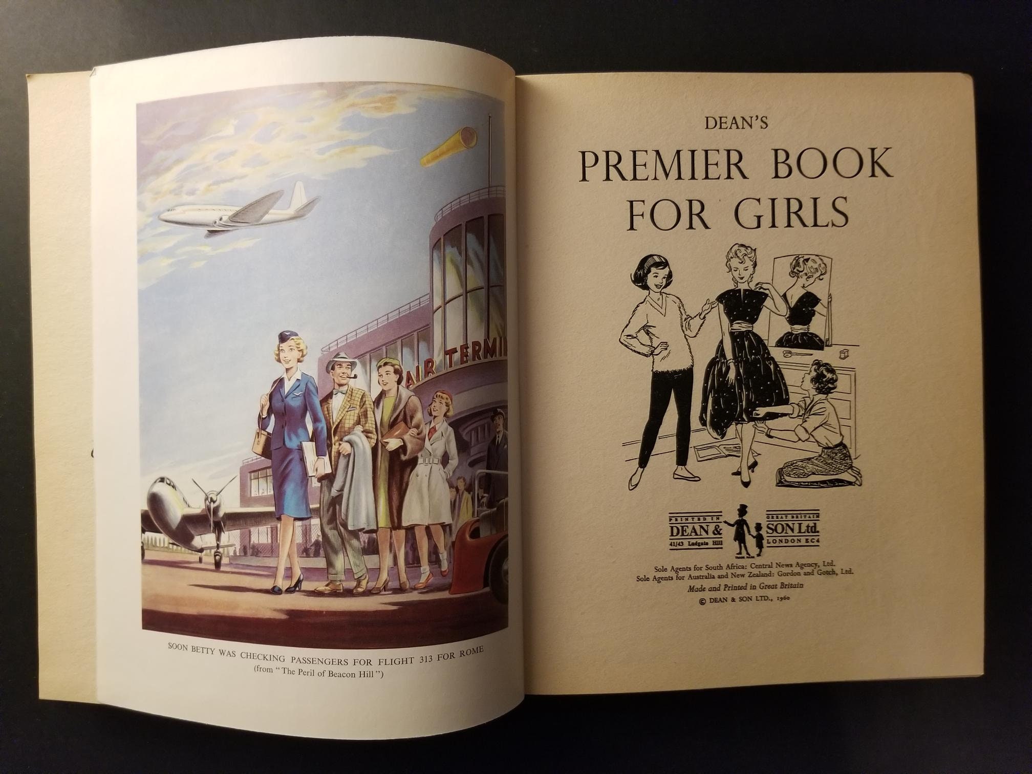 Dean's Premier Book for Girls - Vintage Book - Etsy