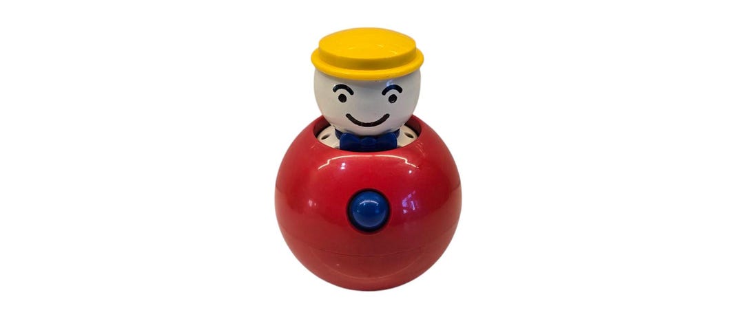 Vintage Ambi Toy Clown Pop-up Wobble Ball - Etsy