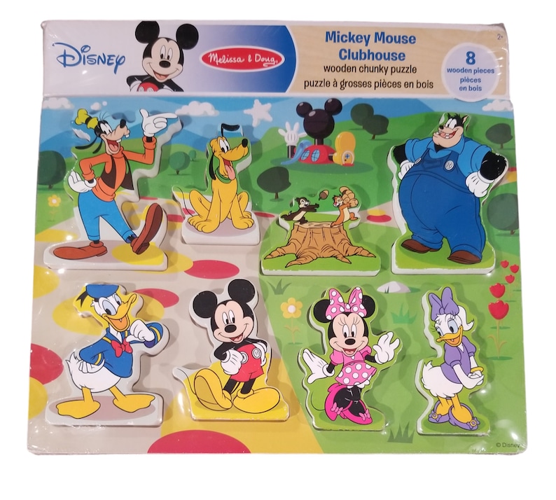Melissa & Doug Disney Mickey Mouse Clubhouse Chunky Wooden Puzzle NEW ...
