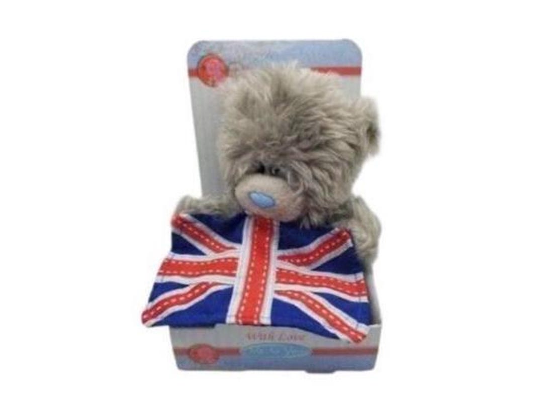 Me to You Plush Stuffy Teddy Bear Holding Union Jack Flag - Etsy