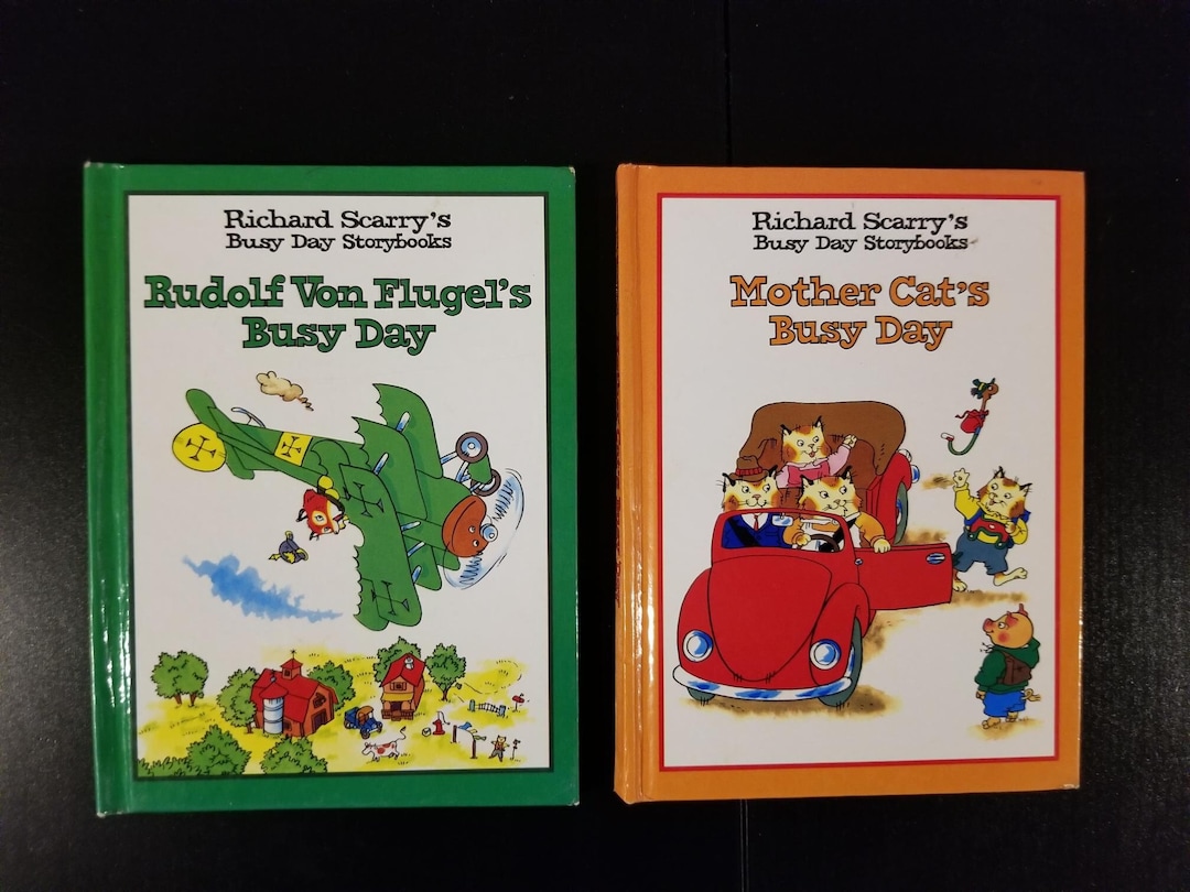 Richard Scarry's Busy Day Storybooks Vintage Book - Etsy