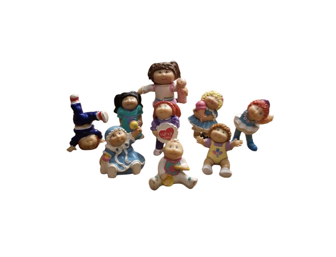 Vintage 1980's Cabbage Patch Mini Figurines - Etsy