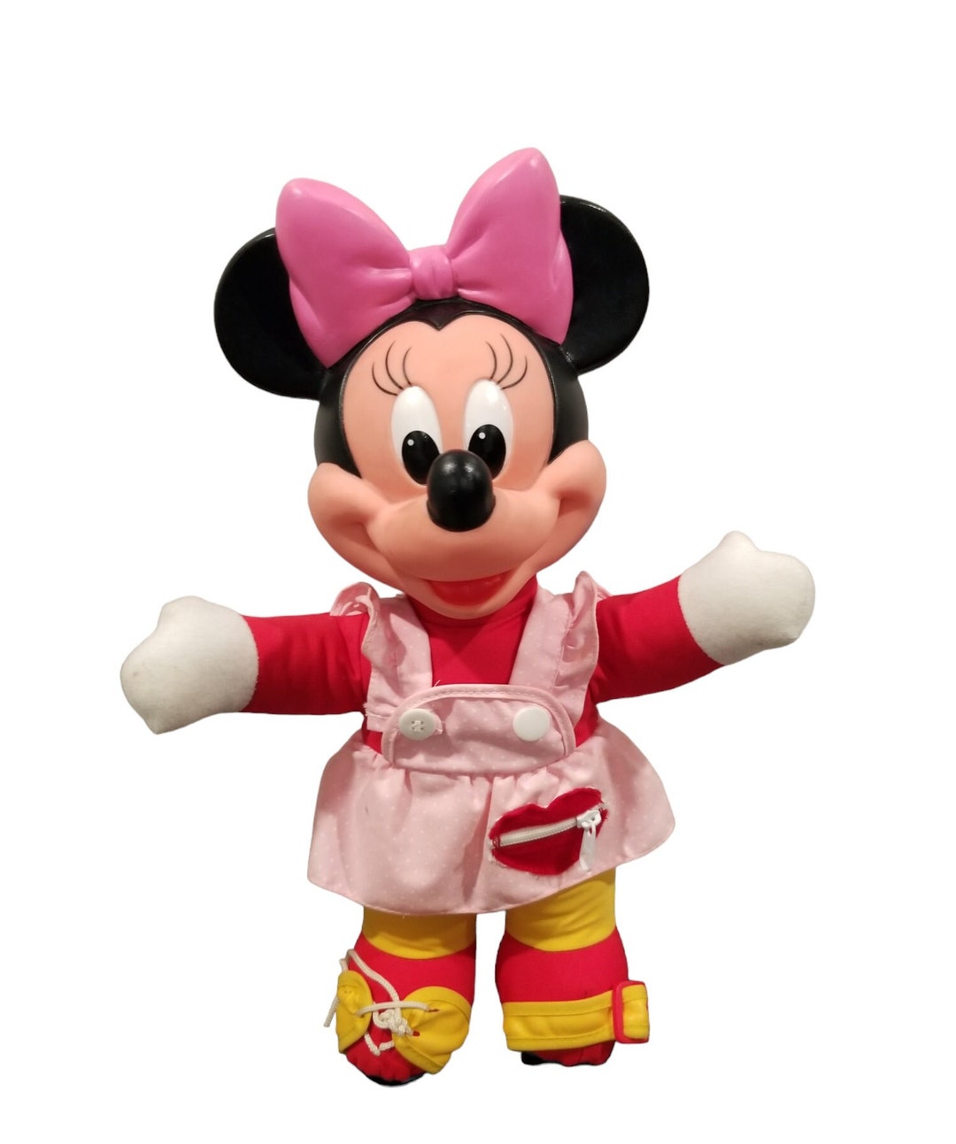 Vintage Disney 1980s Minnie Mouse Learn to Dress Doll - Etsy