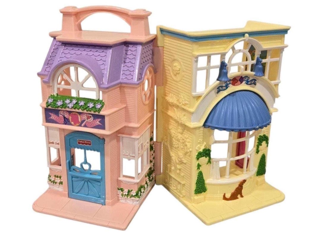 2001 Fisher Price Foldable Dollhouses – Sweet Streets Beauty Salon ...