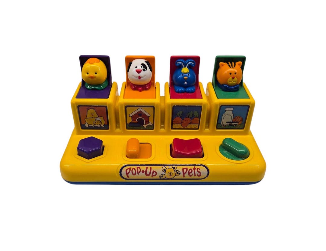 Vintage 1980's Shelcore Pop-up Pets Activity Toy - Etsy