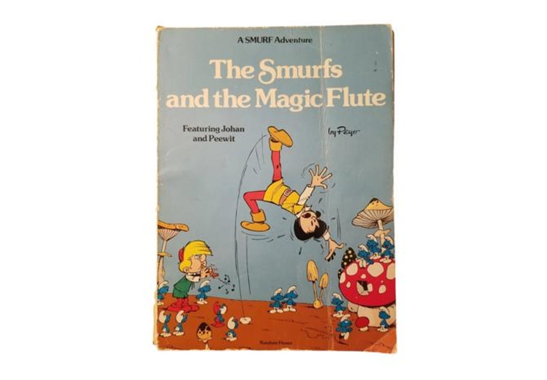 The Smurfs and the Magic Flute - Vintage Books - Etsy UK