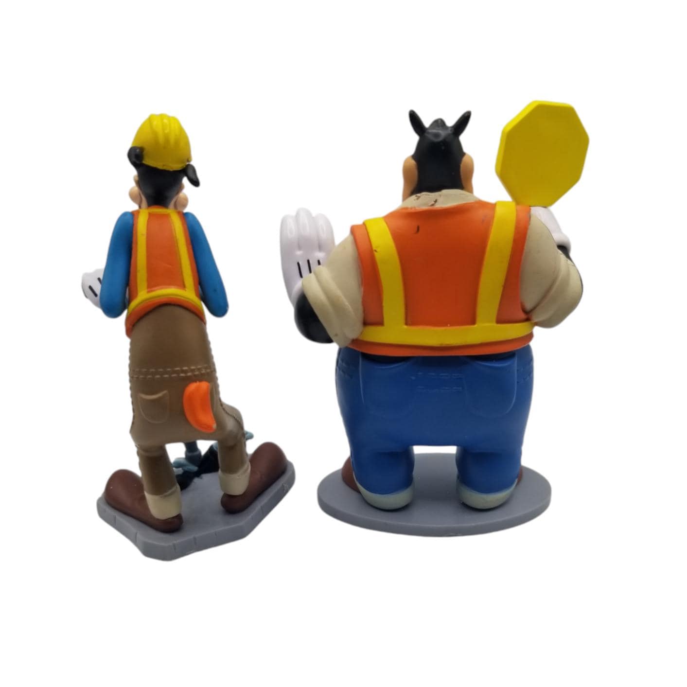 Disney Pete Crossing Guard & Goofy Road Construction Worker Figures ...