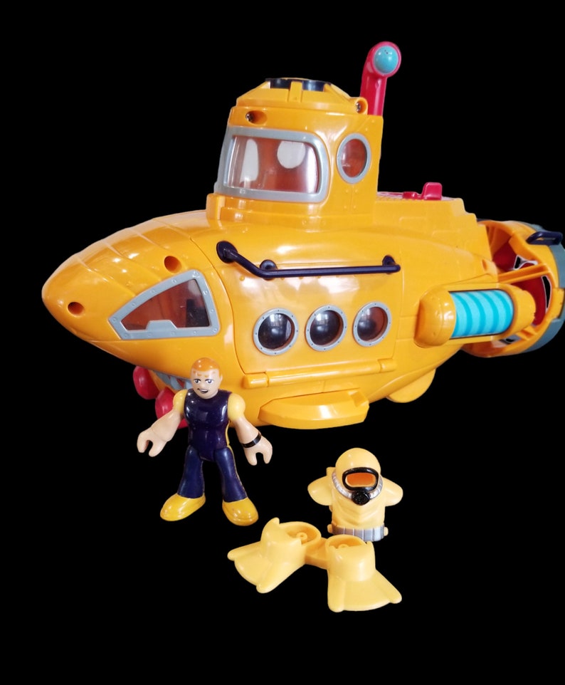 Fisher Price Imaginext Deep Sea Yellow Submarine - Etsy