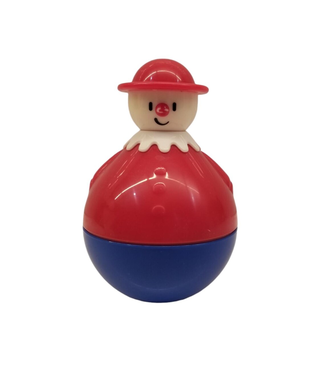 Vintage Roly Poly Chiming Clown Baby Toy - Etsy