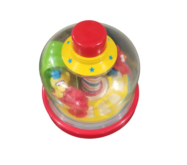 Vintage 1980's Jim Henson Sesame Street Push & Spin Toy - Etsy