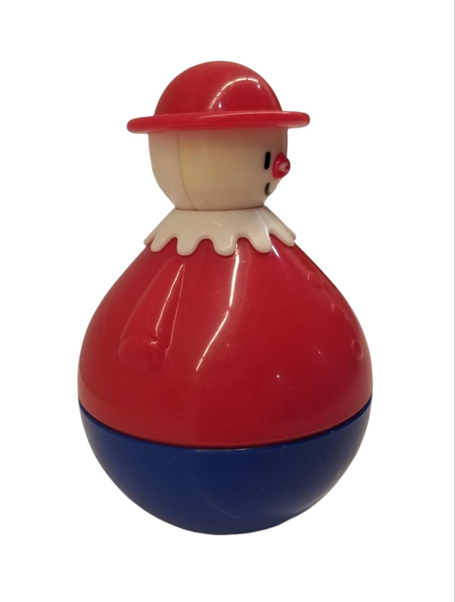 Vintage Roly Poly Chiming Clown Baby Toy - Etsy