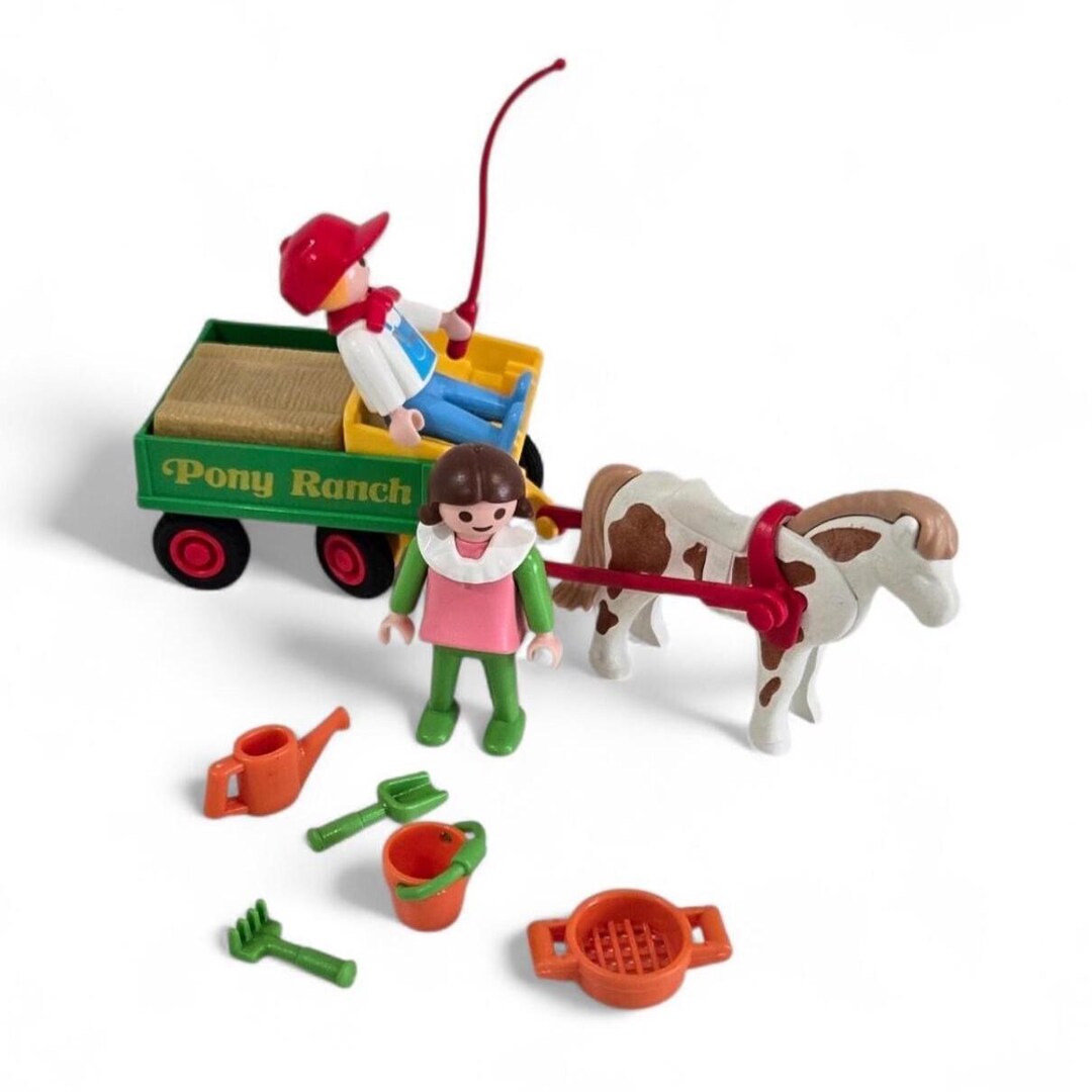 Vintage Playmobil Pony Ranch Wagon #3713 – Classic Country Set ...