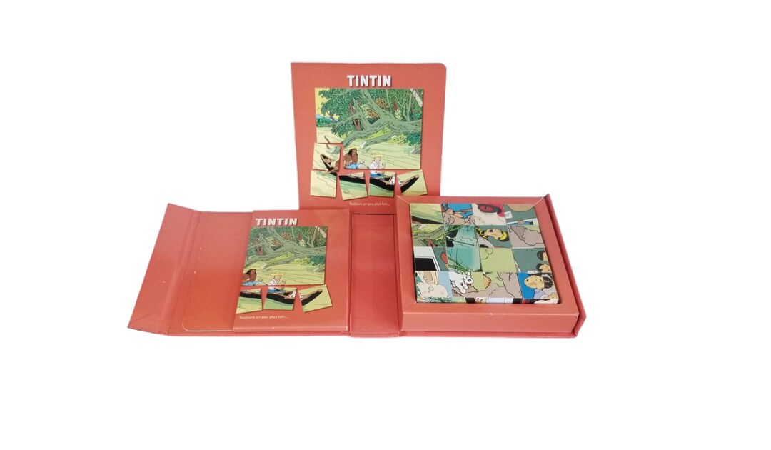 Tintin Wood Cube Puzzle - Etsy
