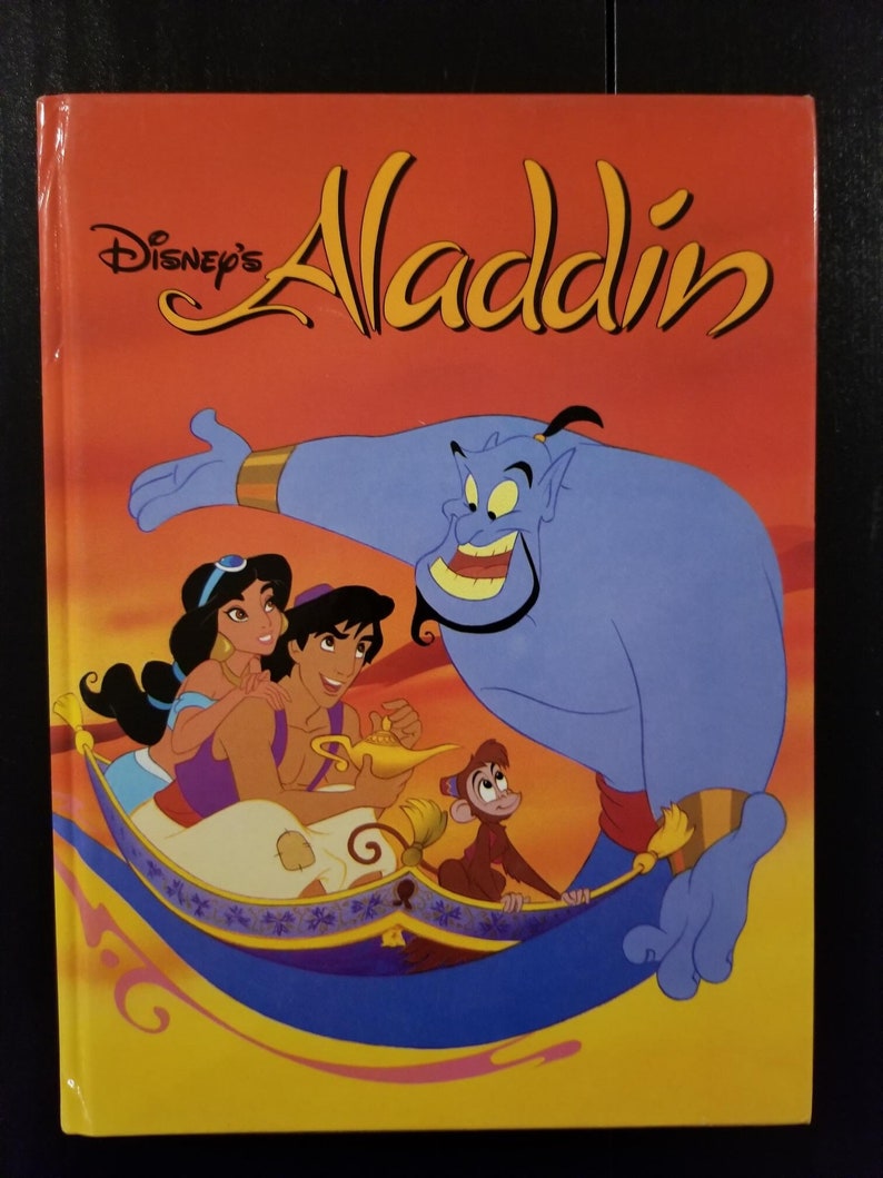 Vintage Book Disney's Aladdin - Etsy