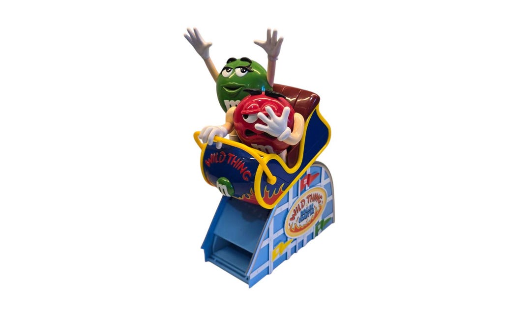 Vintage 1990’s M&m's Wild Thing Amusement Park Candy Dispenser - Etsy