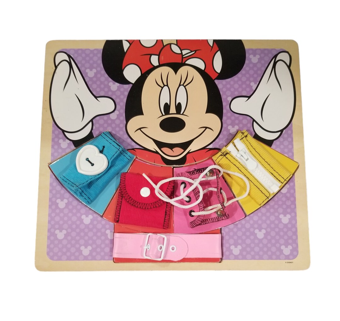 Disney Minnie Mouse Wooden Basic Skills Board by Melissa & Doug - Etsy