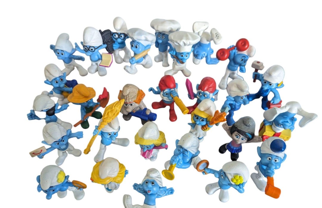 3 Smurf Figures Peyo - Etsy