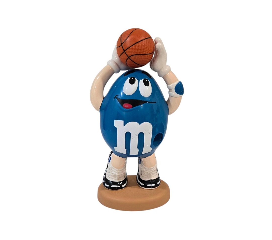 Vintage 1990's Blue M&M Candy Dispenser Basketball Player - Etsy