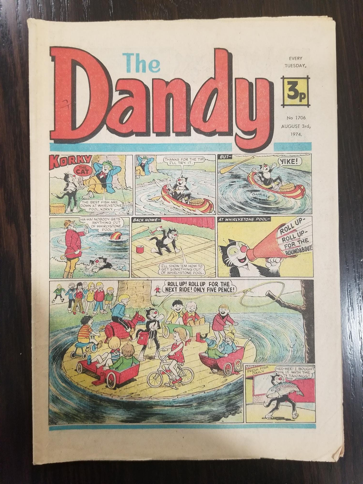 Lot of 5 Dandy Comics From 1974 Vintage Book - Etsy