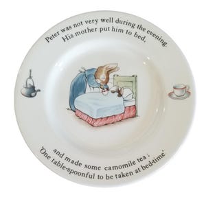 Vintage Beatrix Potter Petter Rabbit Dinnerware - Etsy