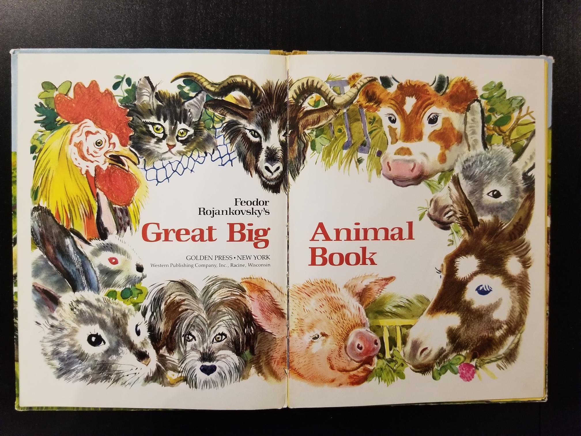 Vintage Book Feodor Rojankovsky's Great Big Animal Book - Etsy