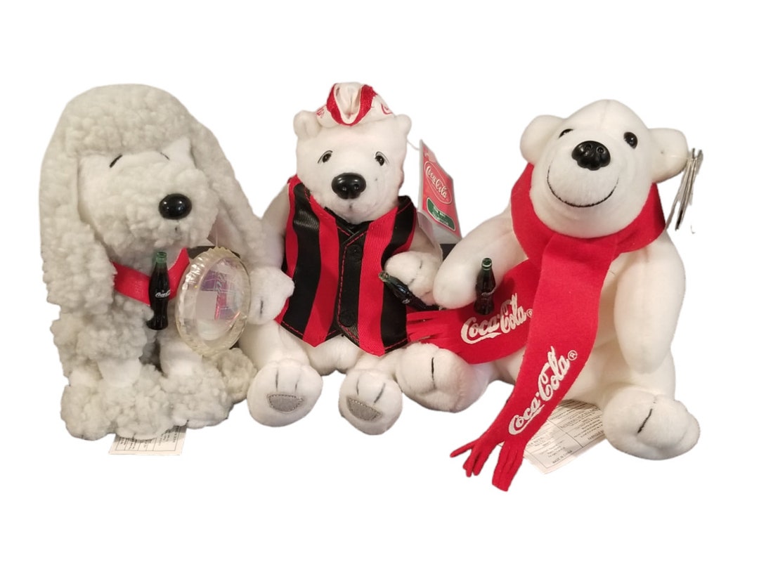 Vintage Coca-cola Collectible Plush Stuffy Toys Coke Brand Bean Bag - Etsy