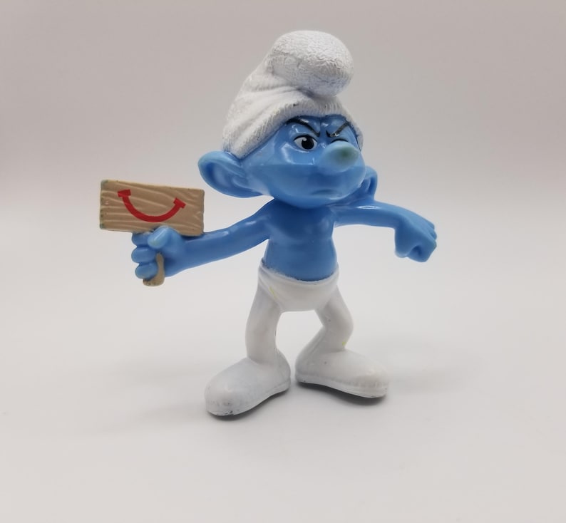3 Smurf Figures - Etsy