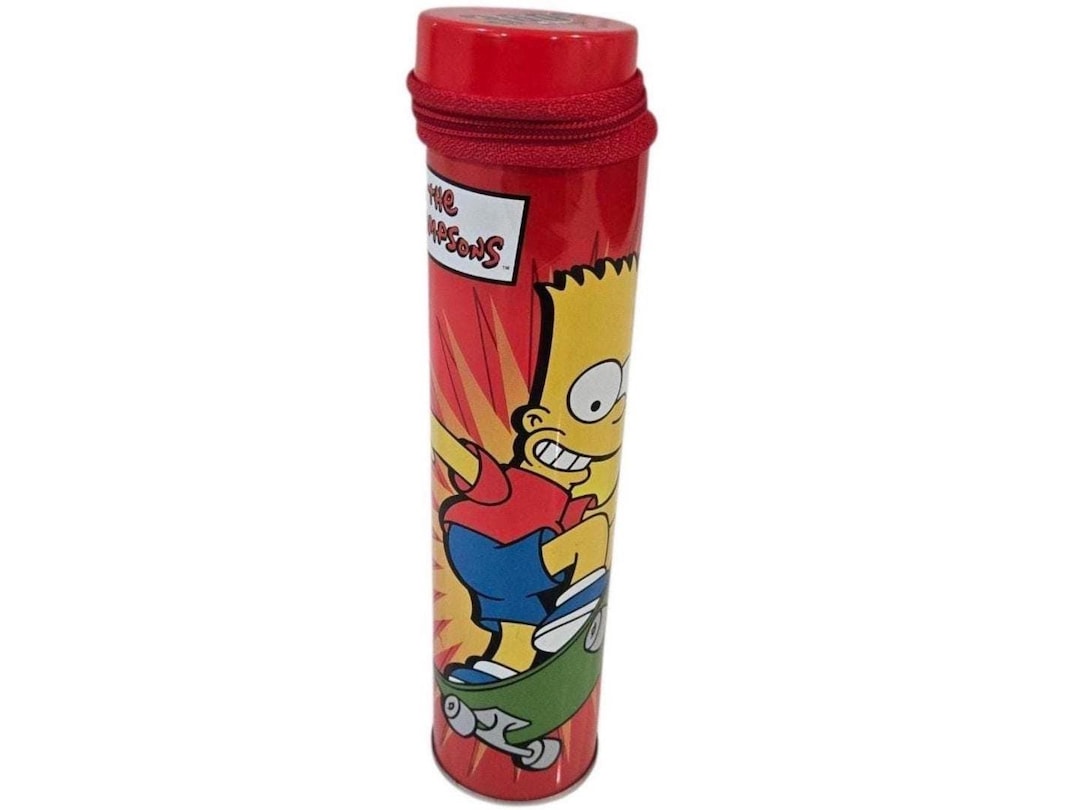 Vintage 2003 the Simpsons Grind Session Round Hardcase Pencil Case - Etsy