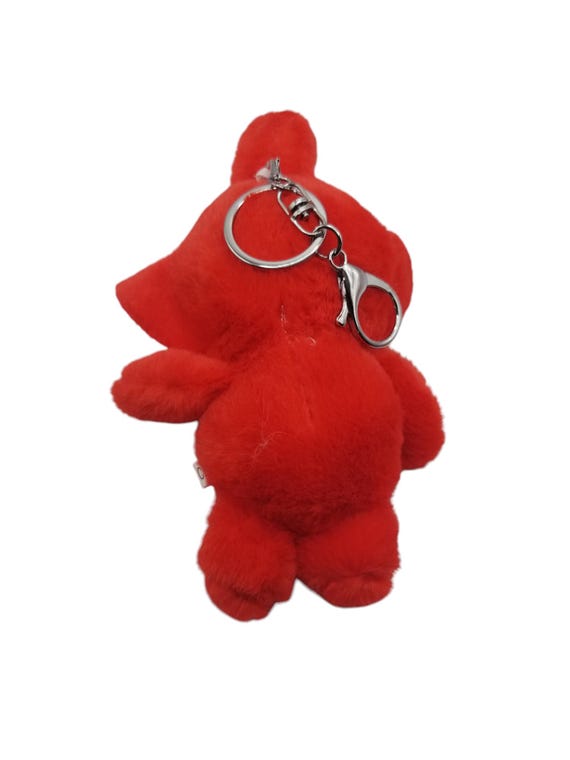 Cartoon Anime Teletubbies Plush Stuffed Keychain - Gem