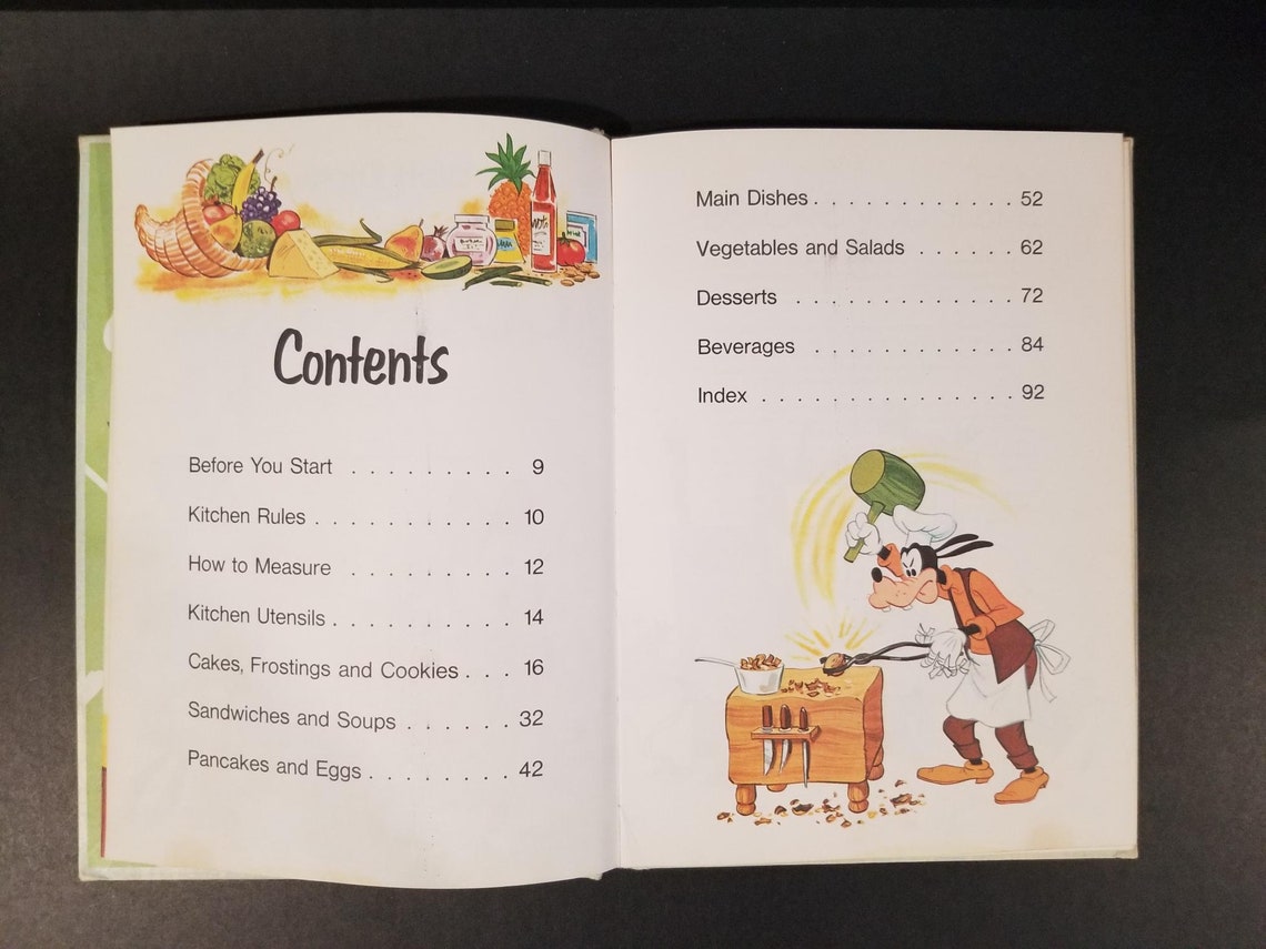 Walt Disney's Mickey Mouse Cookbook - Etsy Canada