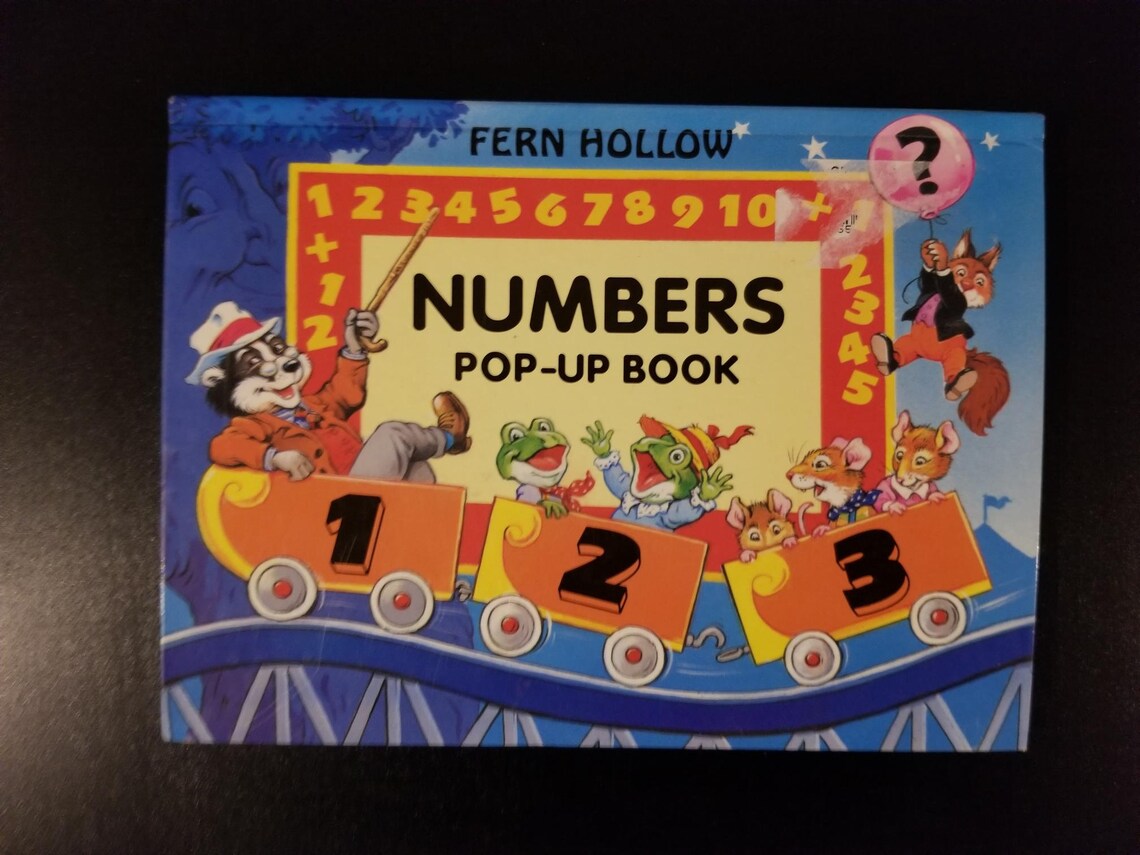 Fern Hollow Numbers Pop-up Book - Vintage Book - Etsy