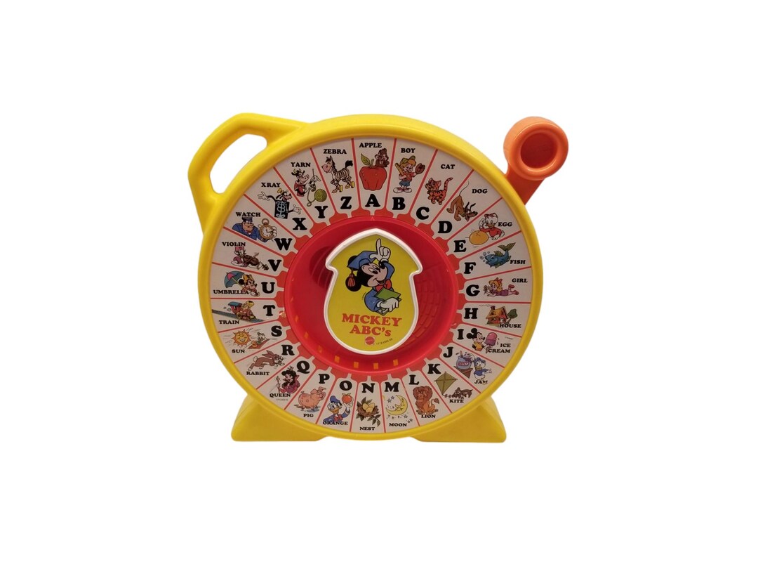 Vintage 1980's Mattel Disney See N Say - Mickey Abc's - Etsy