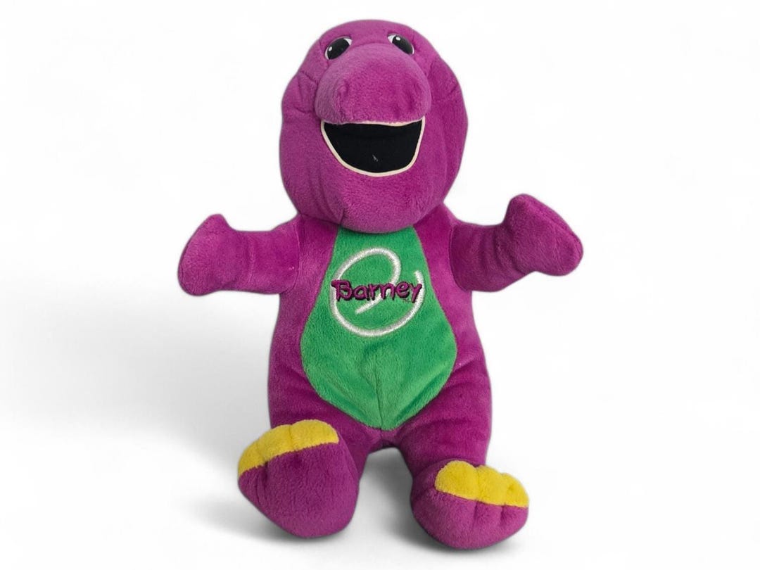 Vintage 2000 Barney Plush – Playskool Talking & Singing Stuffed Animal ...