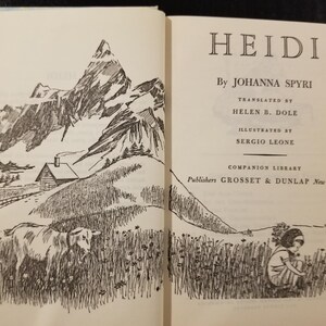Hans Brinker/heidi - Vintage Book - Etsy