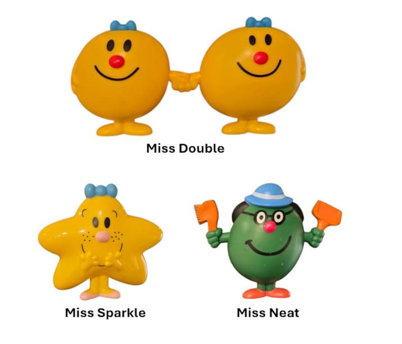 Mcdonald’s Mr. Men Little Miss Happy Meal Toys – Classic Cartoon ...