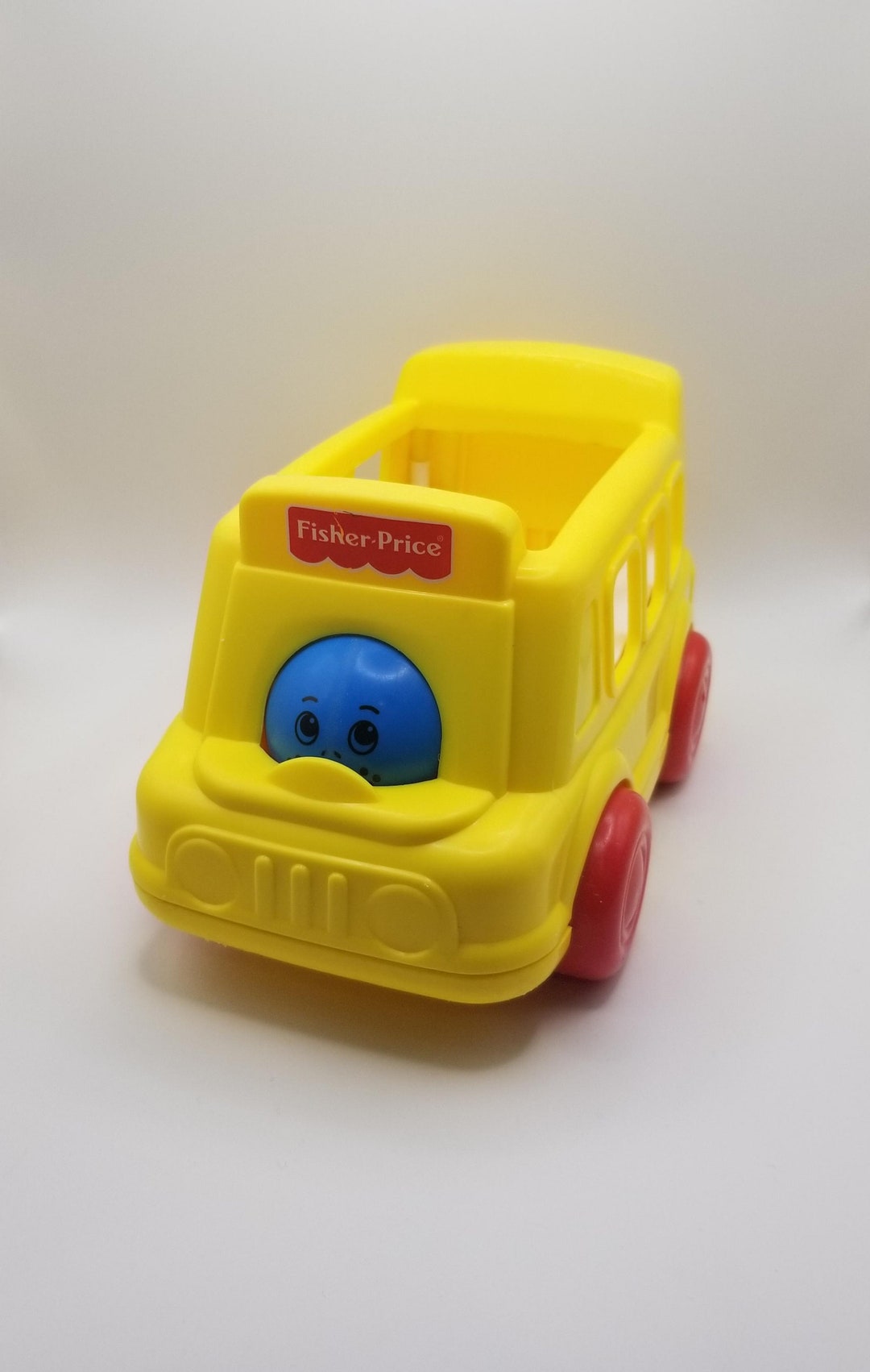 Vintage Fisher Price Roll-a-round School Bus - Etsy