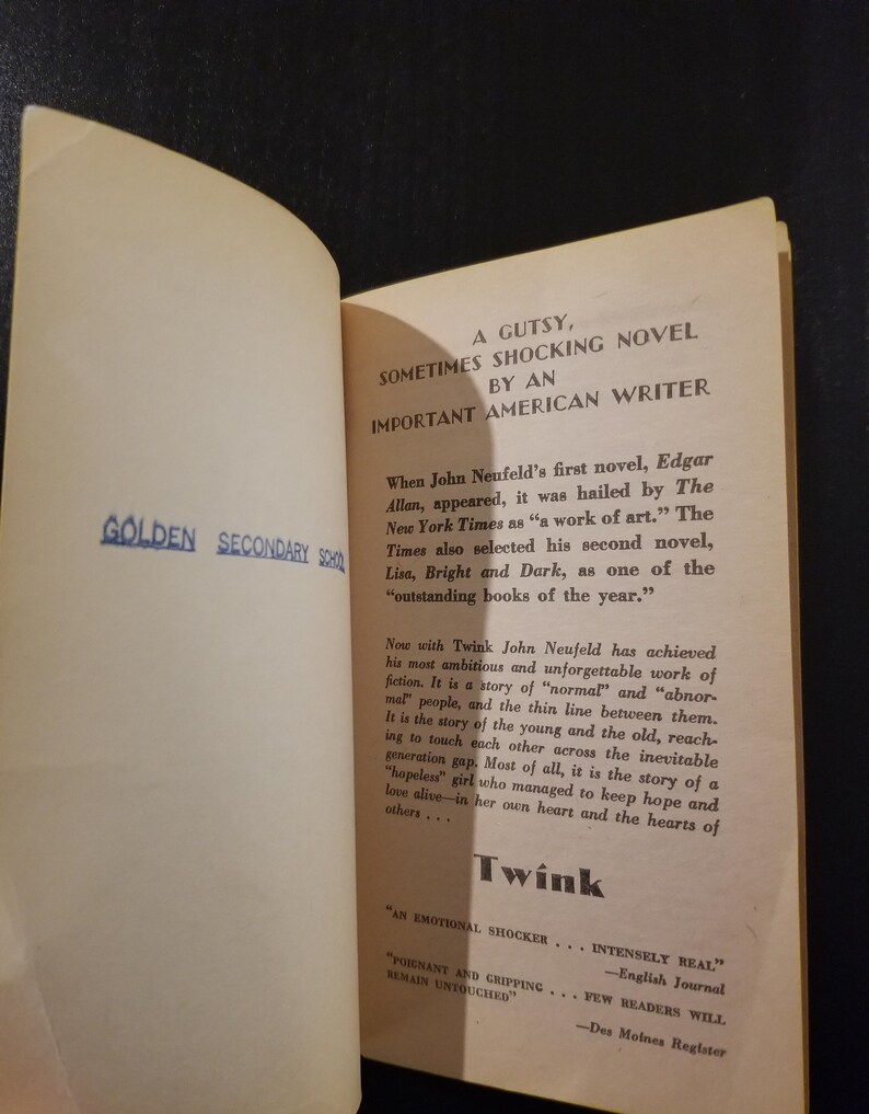 Vintage Book Twink Etsy