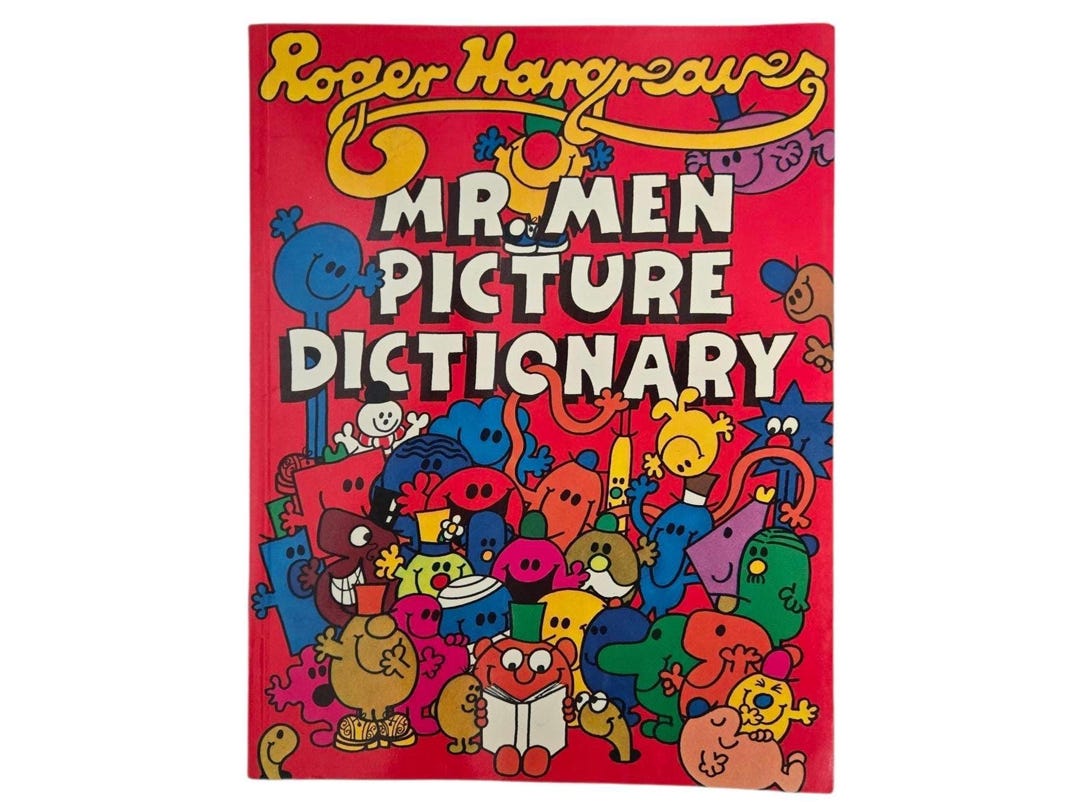Vintage 1981 Mr. Men Picture Dictionary by Roger Hargreaves - Etsy Canada