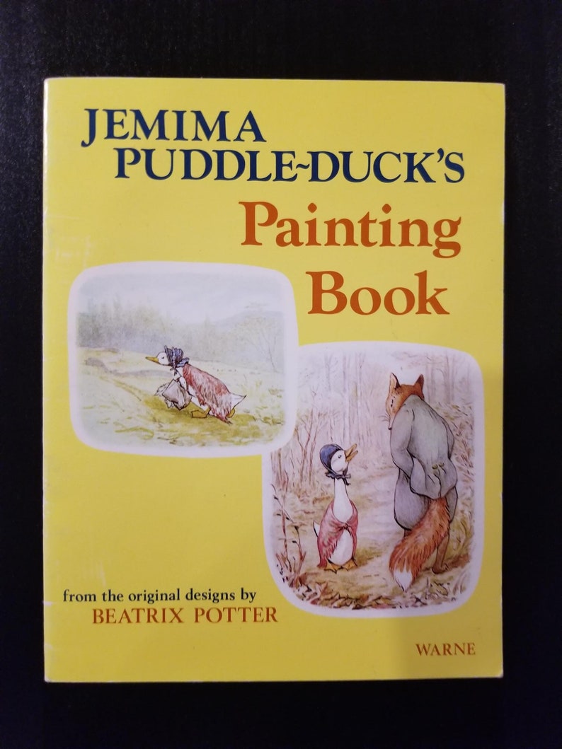 Jemima Puddle-duck's Painting Book - Vintage Book - Etsy