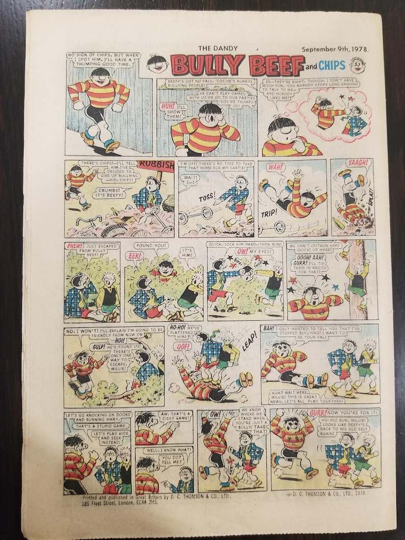 Dandy Comic, 1978 - Vintage Book - Etsy