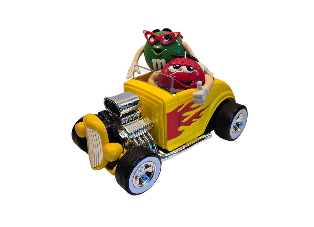 Vintage M&m’s Hot Rod Candy Dispenser - Limited Edition - Etsy
