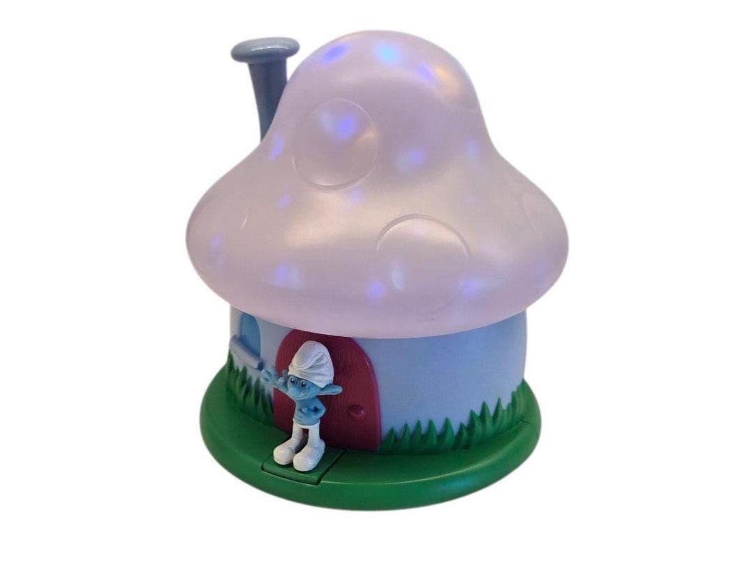 The Smurfs Nite Friends Night Light – Twinkle Mushroom Children’s Lamp ...
